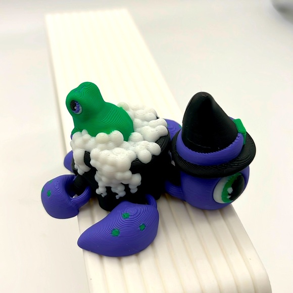 Toys | 3d Printed Witch Turtle Mini Fidget Toy Fun Collectible Stress ...